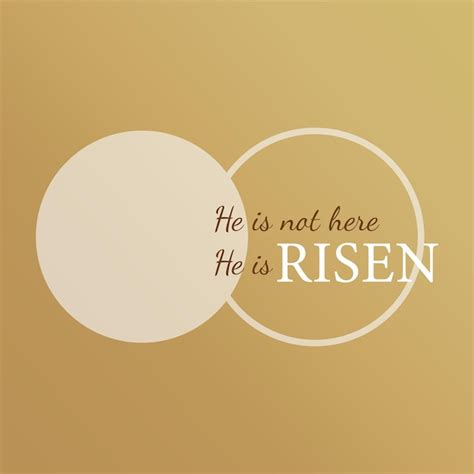 Premium Vector Greeting Card With Quote He Is Risen