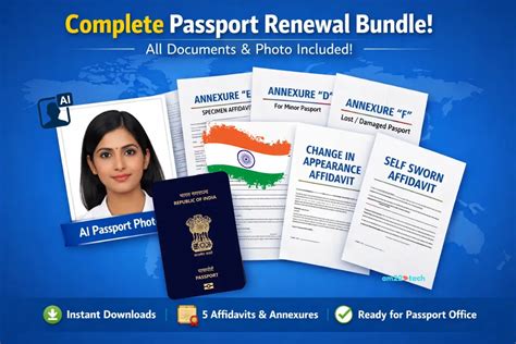 Renew Indian Passport In Usa Vfs Process Documents And Affidavits Usa