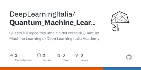Github Deeplearningitalia Quantum Machine Learning Questo Il Repository Ufficiale Del Corso