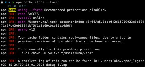 🚫 Node Npm Err Node Version Err
