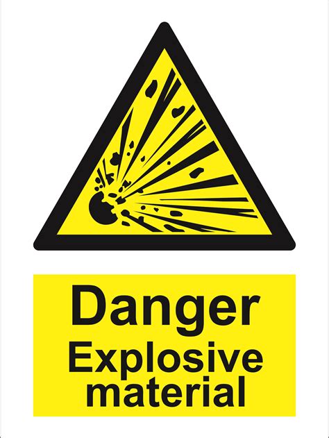 Explosion Hazard Sign