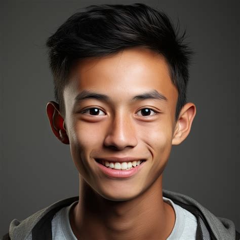 Reserved Malaysian Boy With Subdued Smile Premium Ai Generated Image