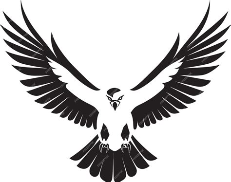 Regal Eagle Emblem Art Premium Ai Generated Vector