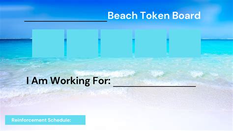 Beach Theme Token Board Behavior Analyst Resource Center