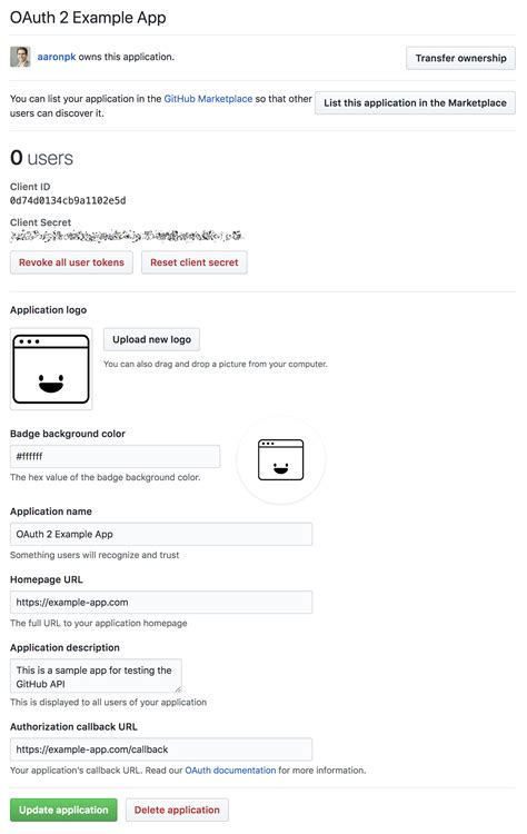 Create An Application Oauth Simplified