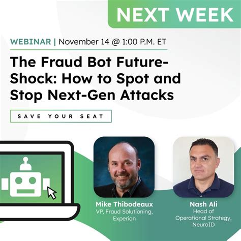 Next Thursday Join Experians Mike Thibodeaux And Nash Ali As They Take A Deep Dive Into The