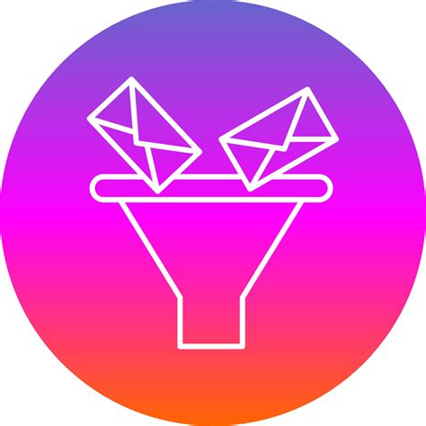 Message Filtering Line Gradient Circle Icon 38799829 Vector Art At Vecteezy