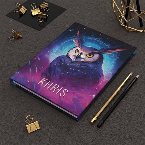 Personalized Owl Notebook Hardcover Journal Notebook Writing