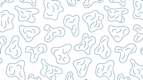 Abstract Blue Blotch Shape Pattern Modern Pattern Vector Illustration