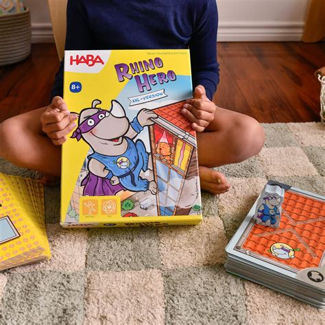 Giant Rhino Hero Xxl Stacking Cards Game Sidekicks Ptown