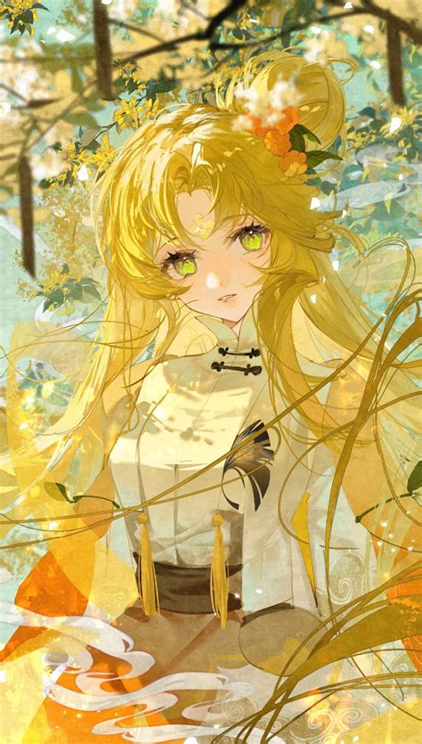 Golden Osmanthus Cookie Danbooru