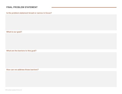 6 Free Problem Statement Templates