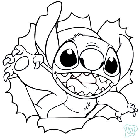 46 Stitch Halaman Mewarnai Unduh Dan Cetak Pdf Gratis