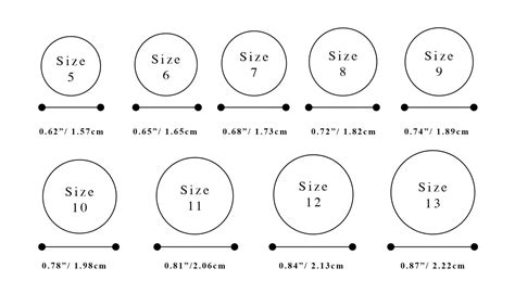 Ring Size Chart Printable Shop On Pinterest