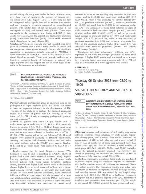 pdf s06 3 evaluation of predictive factors of worse prognosis in