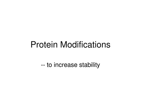 Ppt Protein Modifications Powerpoint Presentation Free Download Id 3633368