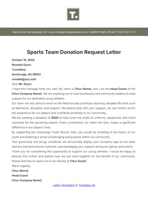 Letter Template For Donations Request Ablebionics