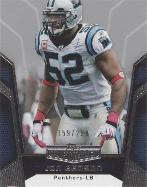 2010 Topps Unrivaled Jon Beason 15 Silver 299 For Sale Online Ebay