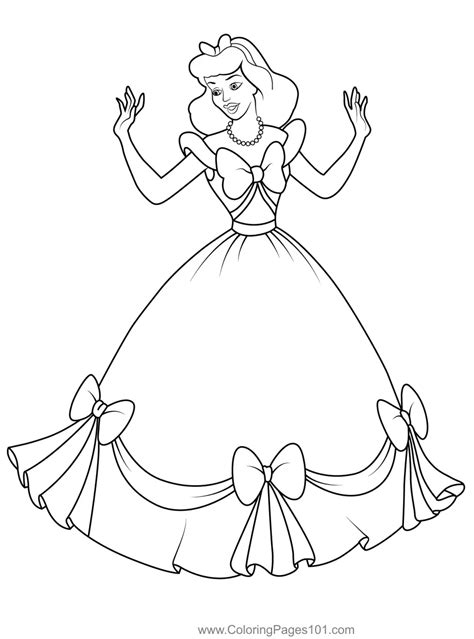 Cinderella Dress Coloring
