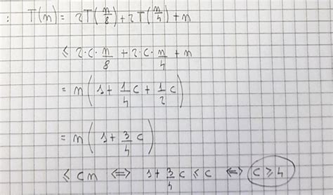 time complexity - Asymptotic Analysis of T(n) = 2T(n/8) + 2T(n/4) + n - Computer Science Stack ...