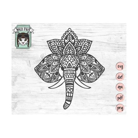 Elephant Mandala Svg File Elephant Mandala Cut File Elepha Inspire