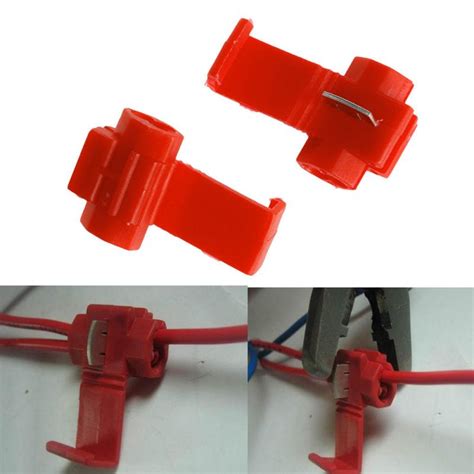 50pcslot Red Scotch Lock Wire Connectors Quick Sp Vicedeal