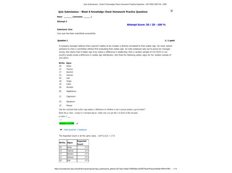 math302 week 8 knowledge check homework practice questions course