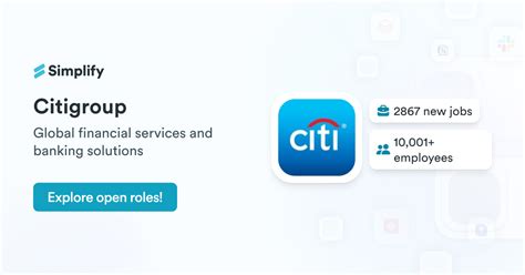 Jobs And Employment At Citigroup Simplify Jobs