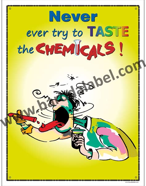 Chemical Safety Posters Baroda Label Mfg Co