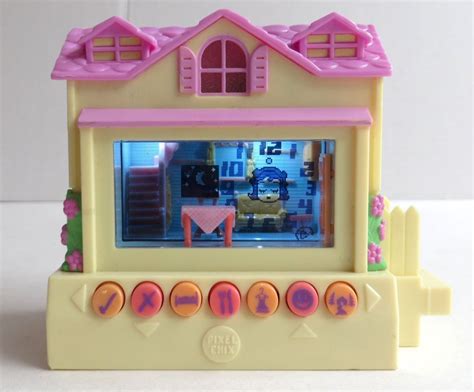 Pixel Chix Yellow Pink Roof House Cottage Electronic Interactive Game