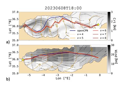 Visir 2 Routes With Wind And Currents Vs Opencpn Graphs Of Variable Download Scientific