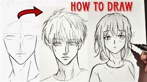 How To Draw Anime Step By Step Beginner Tutorial Youtube