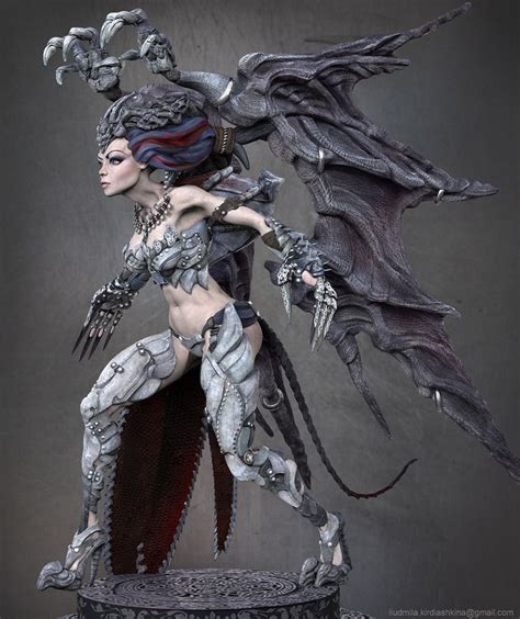 Succubus Liudmila Kirdiashkina 3d Art Art Dark Creatures