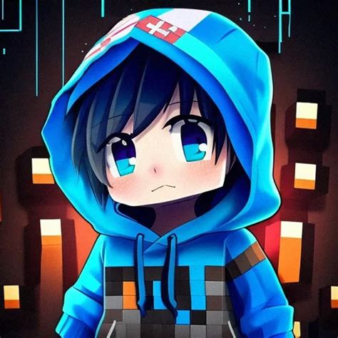 Make A Cute Anime Boy Character Wearing Blue Hoodie With Animated