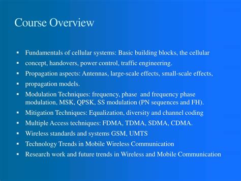 Ppt Mobile And Wireless Communication Technologies And Techniques Powerpoint Presentation Id