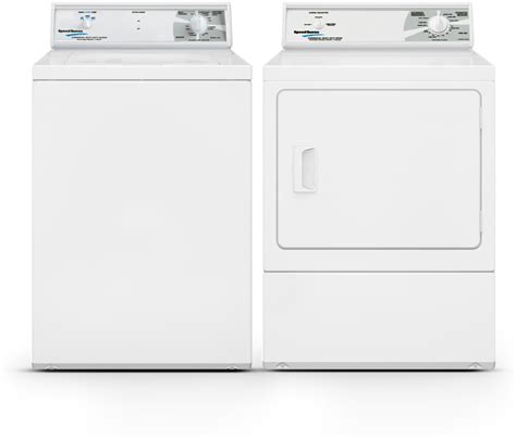 Speed Queen Spwadrew2000 Side By Side Washer And Dryer Set With Top Load