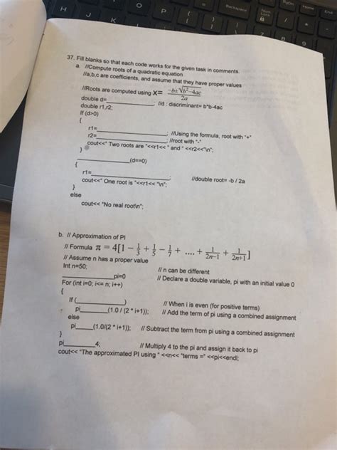 solved srilt 1 after the following while loop terminates j