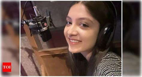 Puja Joshi Dubs For Her Next The Actress Shares A Picture From The