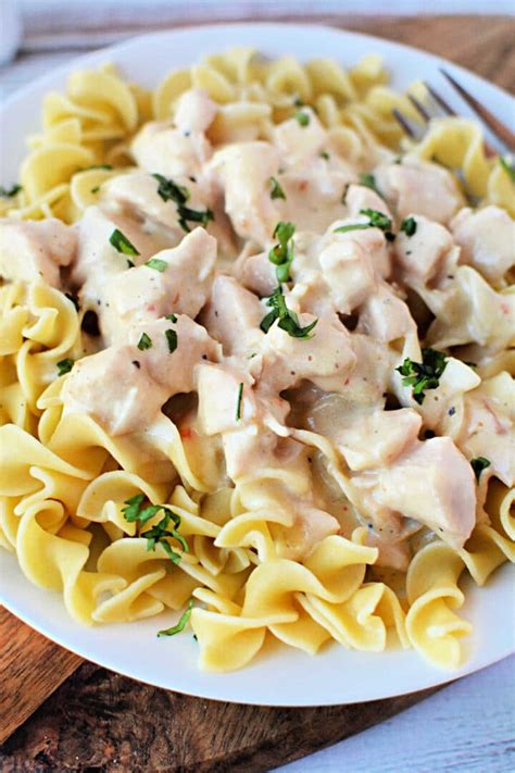 Creamy Slow Cooker Chicken Stroganoff Recipe Creamy Slow Cooker Chicken Stroganoff Recipe