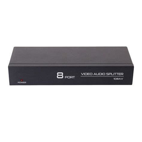 Dtech Powered 8 Way 3 Rca Splitter Box 1 In 8 Out