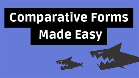 Comparative Forms English Grammar Explained Youtube