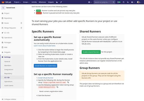 Laravel Ci Con Gitlab Docker Runner Mysql 80 Y Php 73 Castris