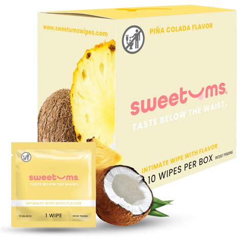 Sweetums Flavored Intimate Wipes Box Of 10 Truth Or Toast