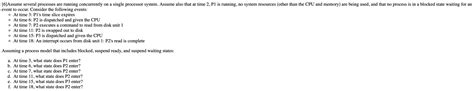 [6]assume several processes are running concurrently