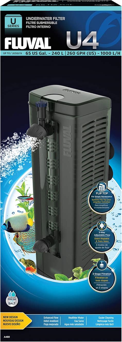Fluval Filtro Interno U4 240 L Amazones Productos Para Mascotas