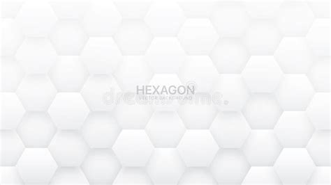 3d Hexagonal Tech Structure Science Abstract White Background Stock