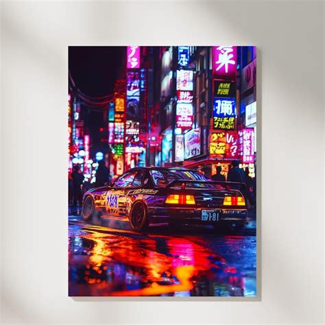 Japanese Car Art Print Etsy