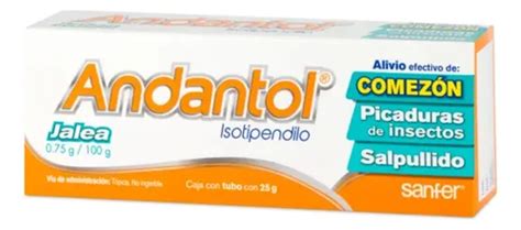 Andantol Isotipendilo 75 G Tubo Con 25 Gramos Sanfer Mercadolibre