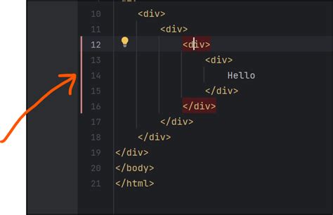 restrict highlighting of html tags to the selected one matching pair