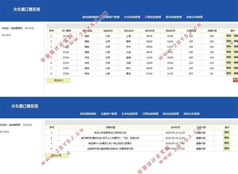 火车票 高铁动车 订票系统的设计与实现 Javaweb MySQL 含录像 Javaweb 计算机